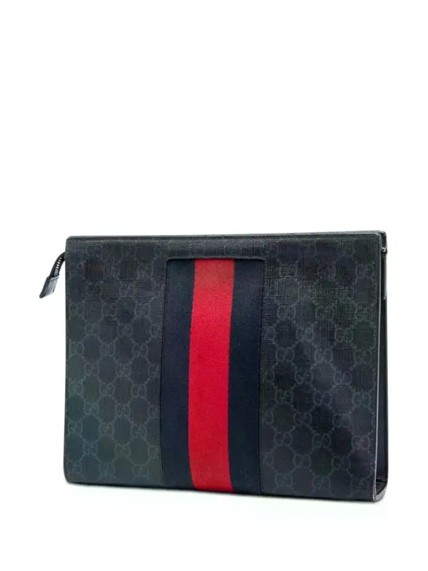 Gucci 2000-2015 Gg Supreme Web Clutch Bag