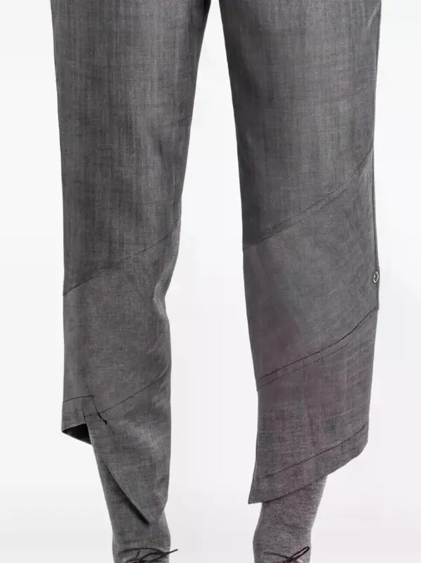 Comme Des Garçons Asymmetric-hem Tailored Trousers