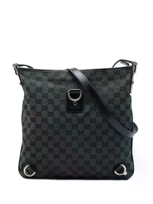 Gucci 2016-2026 Gg Canvas Abbey D Ring Crossbody Bag - Green