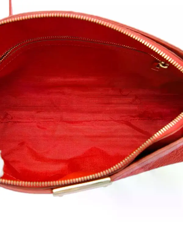 Burberry 2000-2017 Small Grain Check Embossed Leather Chichester Crossbody Bag