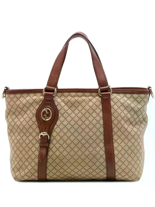 Gucci 2016-2026 Diamante Canvas 1973 Satchel