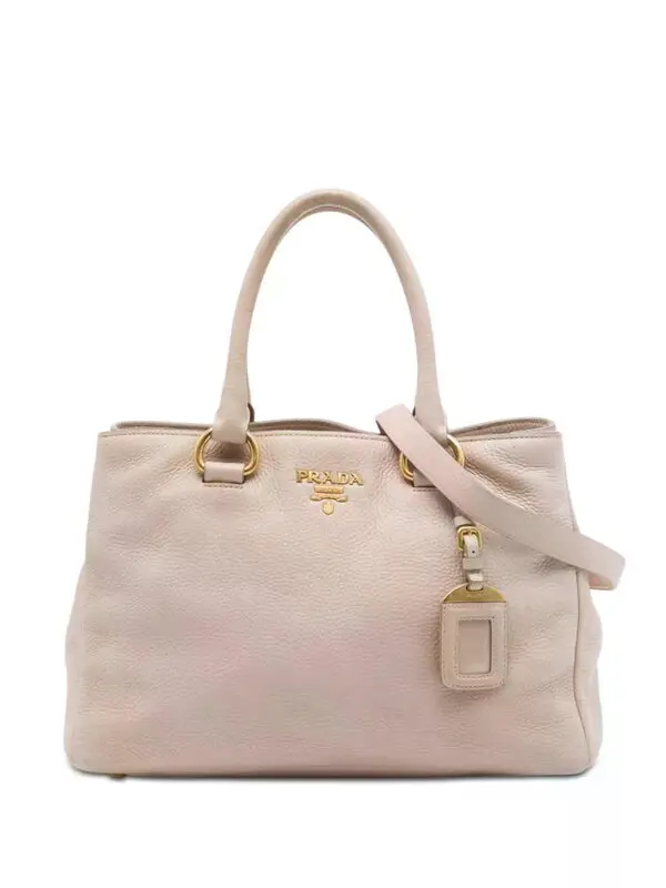 Prada 2010-2026 Vitello Phenix Open Convertible Tote Satchel