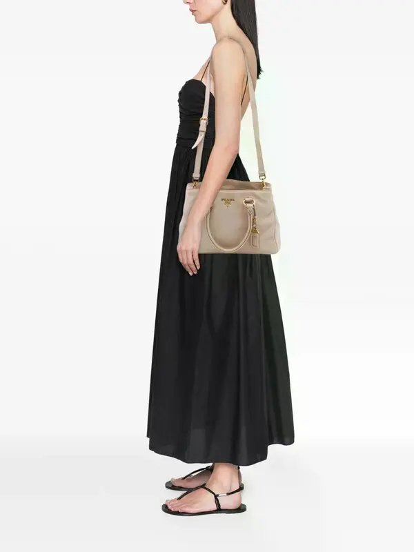 Prada 2010-2026 Vitello Phenix Open Convertible Tote Satchel