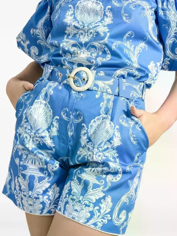 Borgo De Nor Gwen Barocco-print Shorts