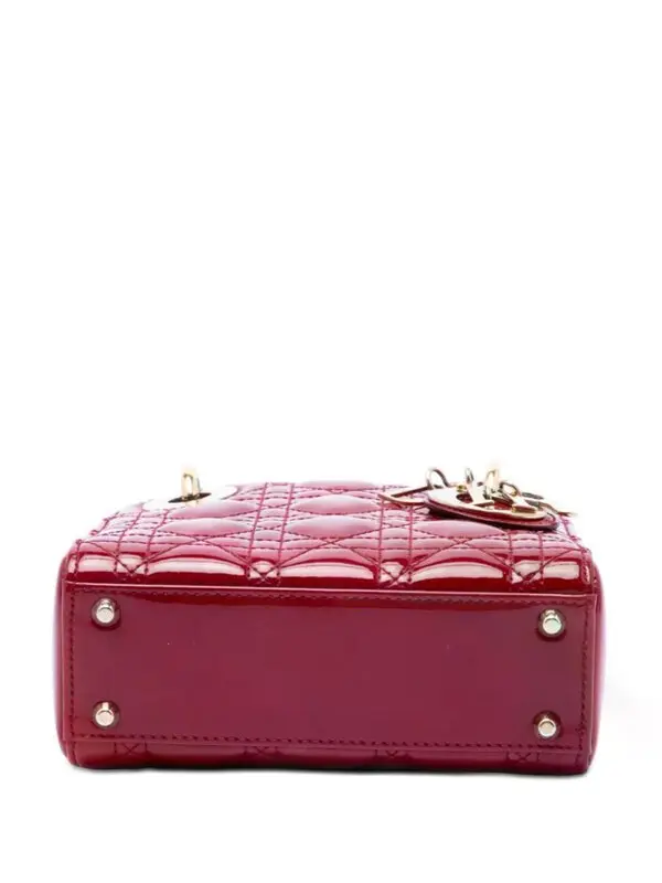Dior 2017 Mini Patent Cannage Lady Satchel