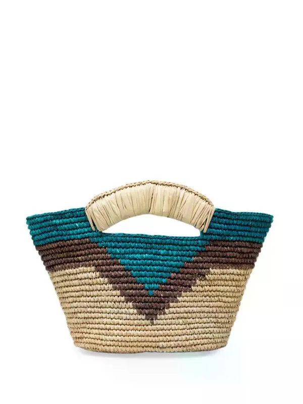SENSI STUDIO Mini Geometric-pattern Tote Bag