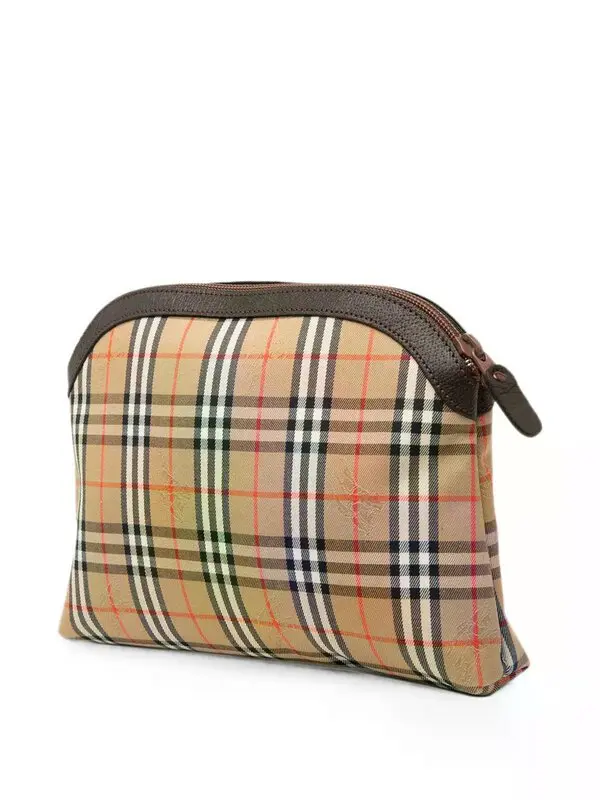 Burberry Haymarket Check Canvas Clutch Bag