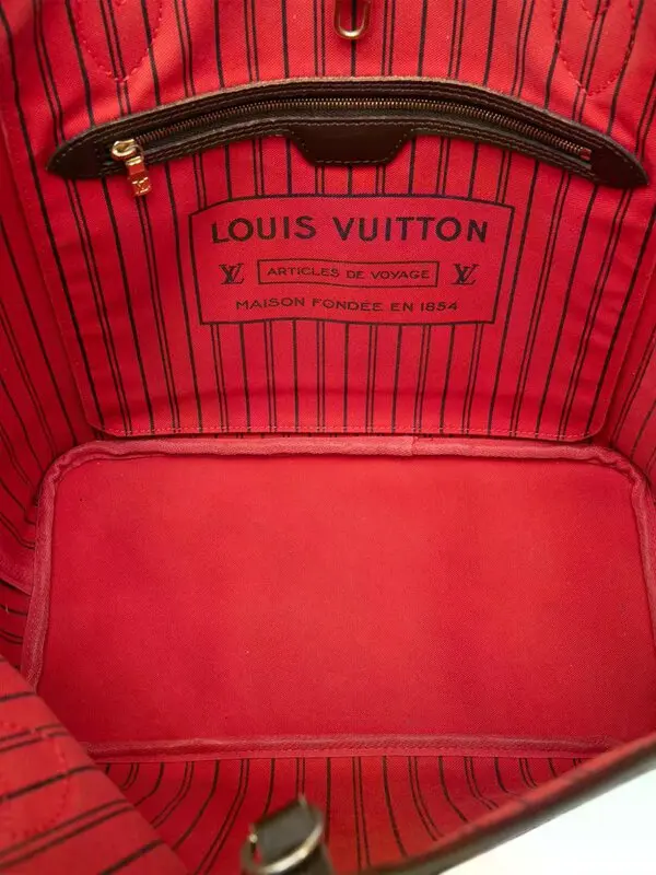 LOUIS VUITTON 2000-2026 Damier Ebene Neverfull Mm Tote Bag