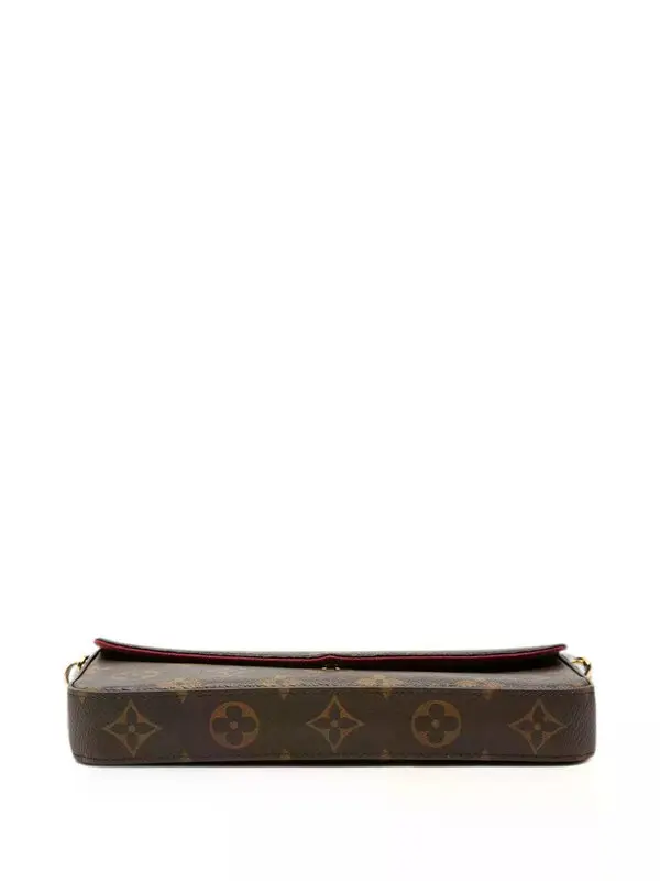 LOUIS VUITTON Monogram Pochette Felicie Crossbody Bag - Brown