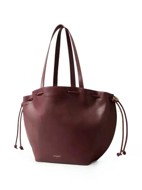 Claudie Pierlot Drawstring Leather Tote Bag