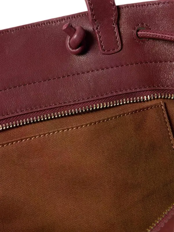 Claudie Pierlot Drawstring Leather Tote Bag
