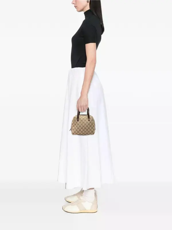 Gucci 2000-2015 Mini Gg Canvas Balthus Tofu Bag Handbag - Neutrals