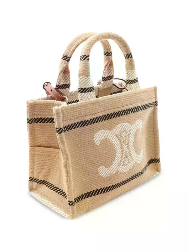 Celine Triomphe Canvas Tote Bag - Neutrals