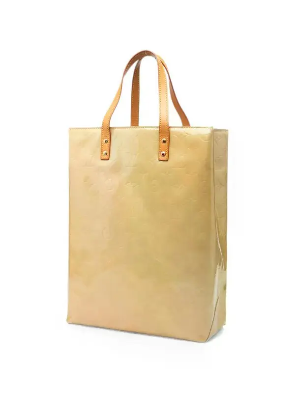 LOUIS VUITTON 2002 Monogram Vernis Reade Mm Tote Bag - Neutrals