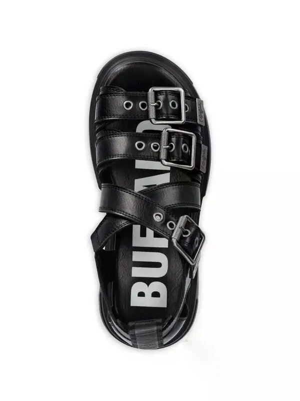 BUFFALO Bolt Buckle-strap Platform Sandals