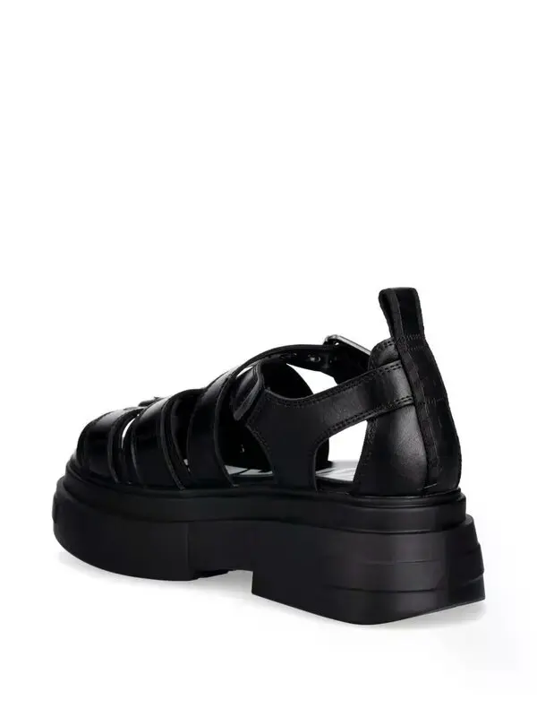BUFFALO Bolt Buckle-strap Platform Sandals