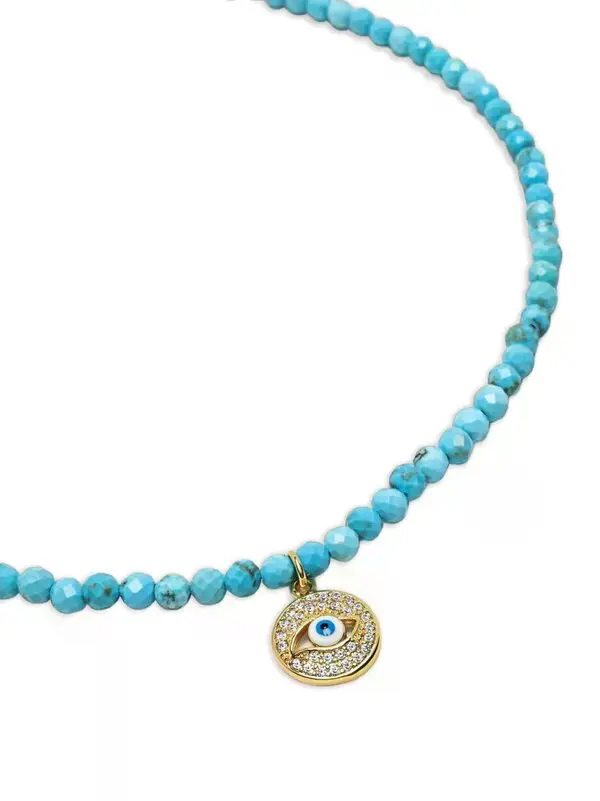 NIALAYA JEWELRY Evil-eye Turquoise Necklace