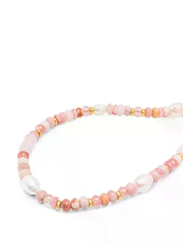 NIALAYA JEWELRY Beaded Pearl Necklace With -tone Hardware