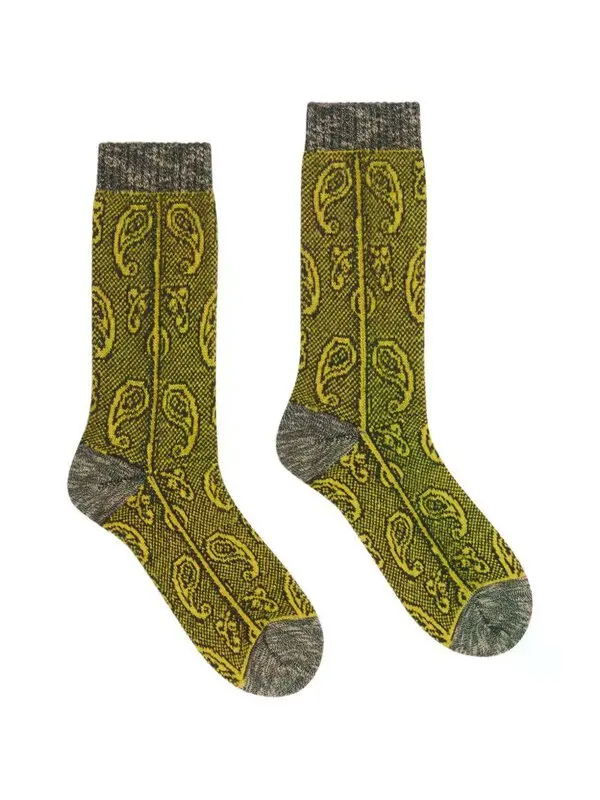 Dries Van Noten Jacquard Wool Socks