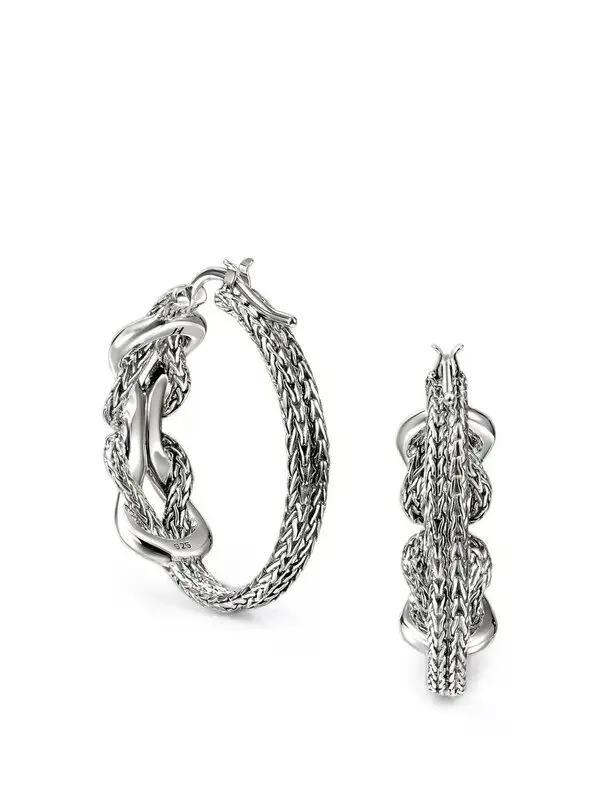 John Hardy Infinite Love Knot Hoop Earrings