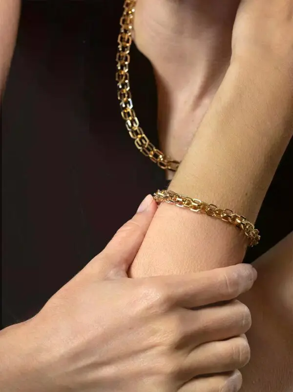 CADAR 18k Yellow Narrow Link Bracelet