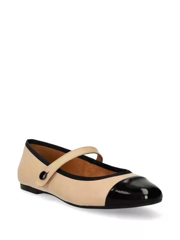 JONAK PARIS Patent-toe Mary Jane Ballet Flats