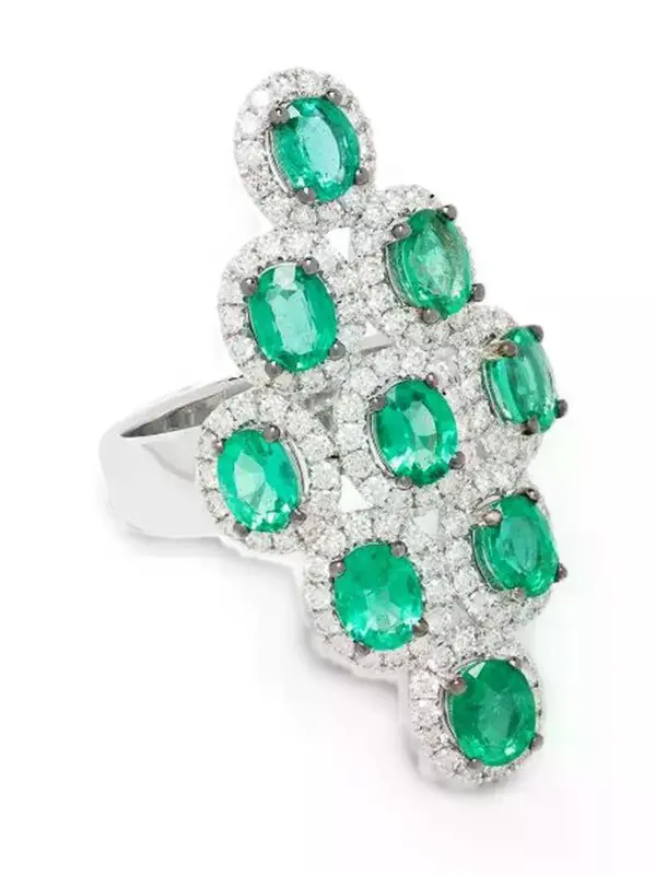 STEFERE Aurore Emerald And Diamond Ring
