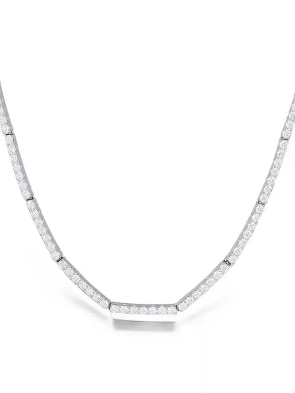 Sidney Garber 18k White Gold Diamond Necklace - Silver