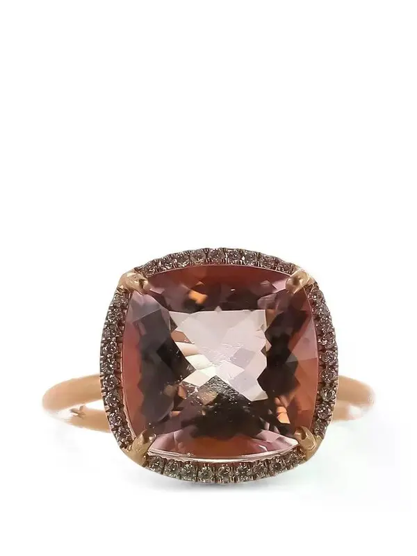 Irene Neuwirth Gem Drop Morganite And Diamond Ring