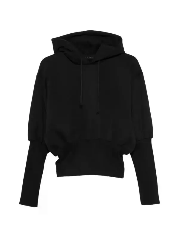 ALAINPAUL Fitted-waist Puff-sleeve Hoodie