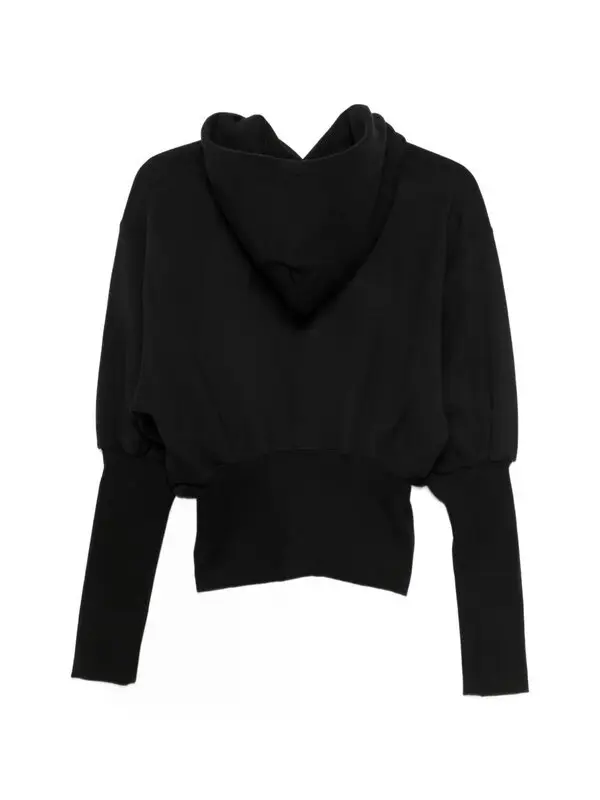 ALAINPAUL Fitted-waist Puff-sleeve Hoodie