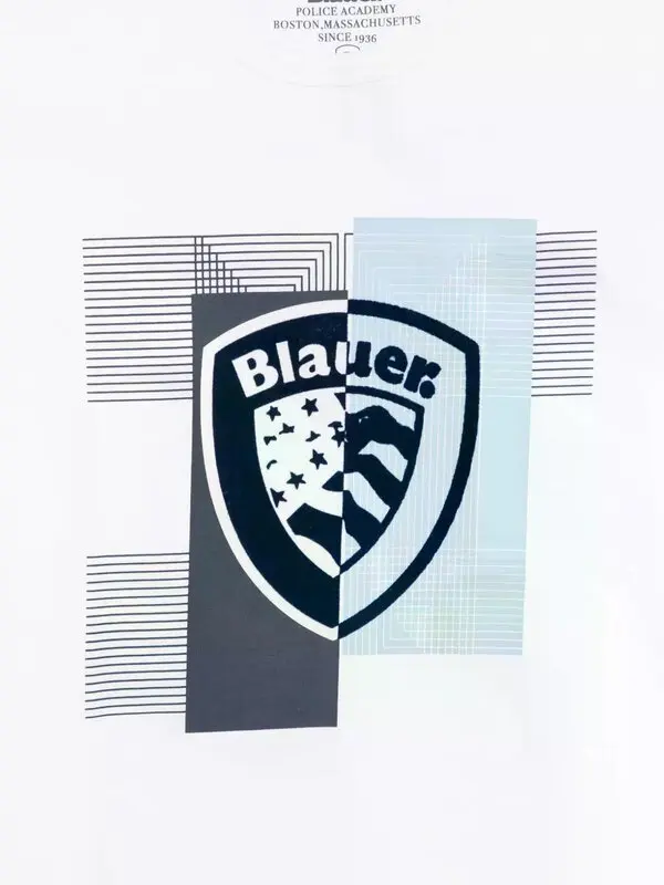 BLAUER. Logo-print Short-sleeve T-shirt