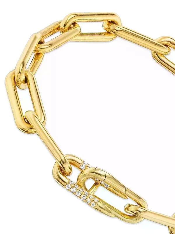 UNIFORM OBJECT 18k Yellow Diamond Link Bracelet
