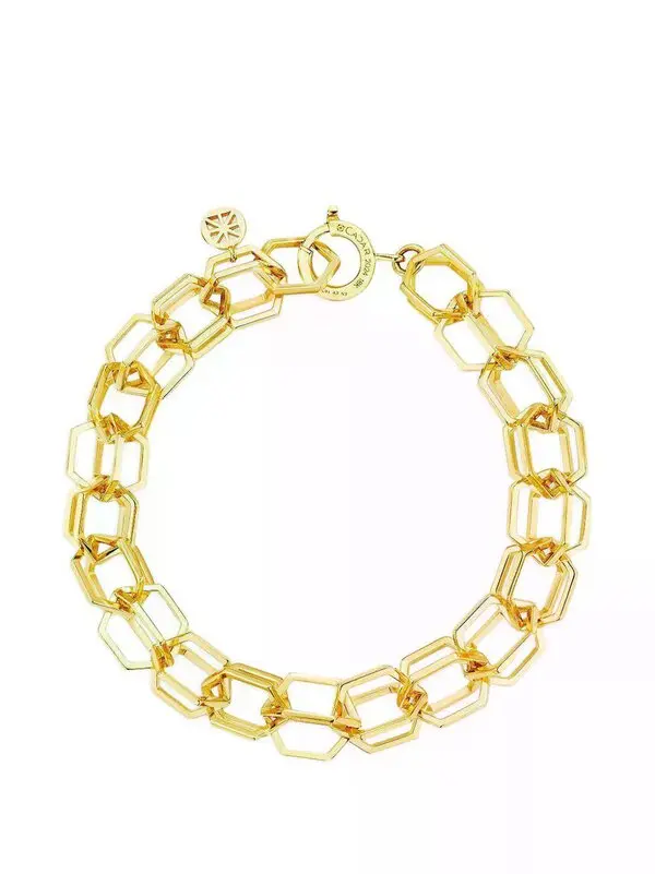 CADAR 18k Yellow Wide Link Bracelet - Gold