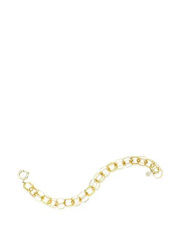 CADAR 18k Yellow Wide Link Bracelet
