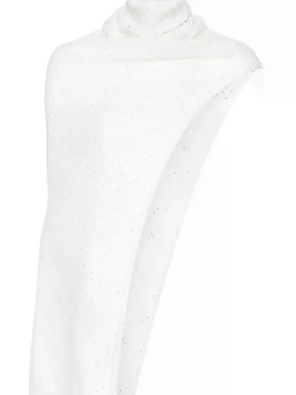 Antonelli Firenze Terenzia Sequin-embellished High Neck Sleeveless Top