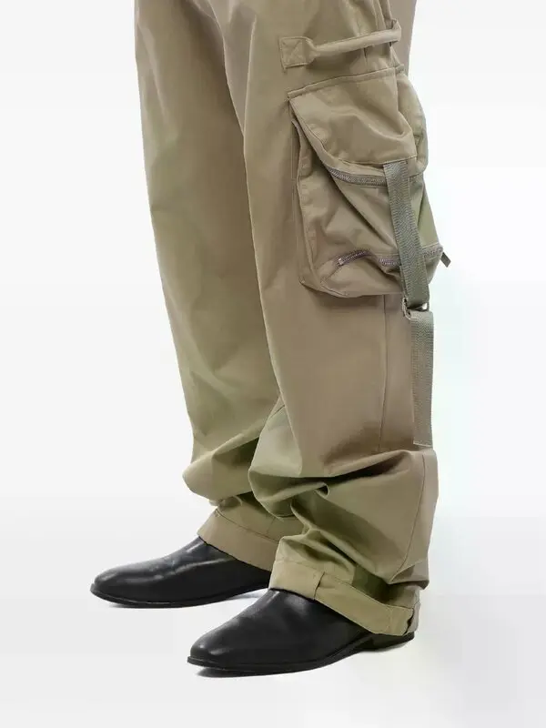 Off-White Cargo Trousers With Zipped Pockets