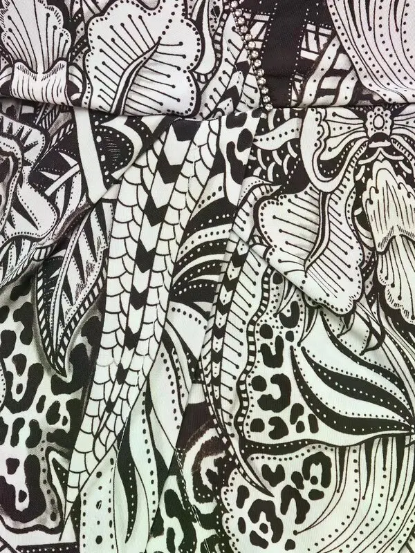 Just Cavalli Graphic-print Plunge-neck Maxi Dress