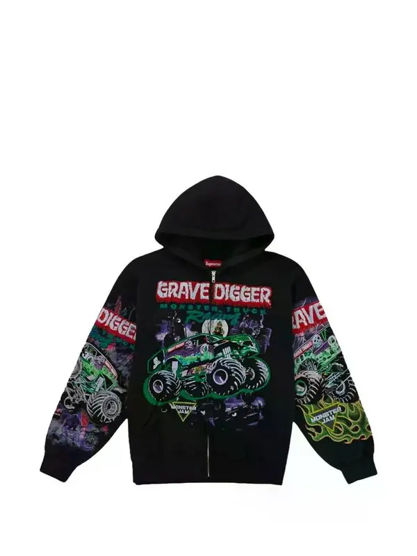 Supreme Monster Jam Grave Digger Hoodie - Black