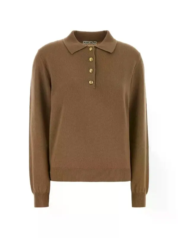 BLAZÉ MILANO Highland Polo Sweater - Brown