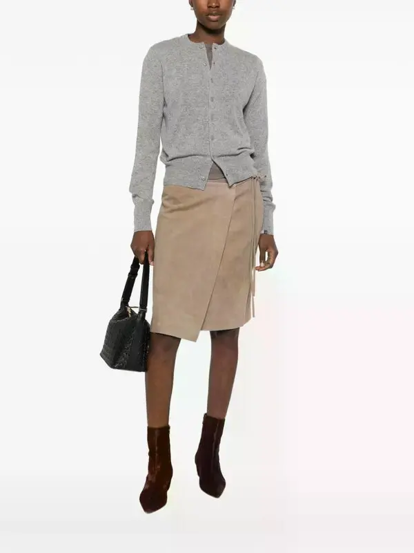 Extreme Cashmere Little 2 Button-fastening Long-sleeve Cardigan - Grey