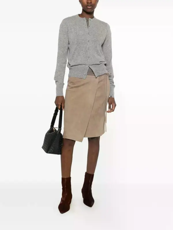 Extreme Cashmere Little 2 Button-fastening Long-sleeve Cardigan - Grey