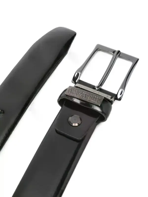 CARLO PIGNATELLI Logo Plaque Belt