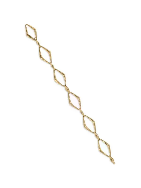 PARULINA 18k Yellow Openwork Diamond-shaped Link Bracelet