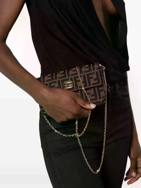 Fendi Baguette Ff-motif Clutch Bag