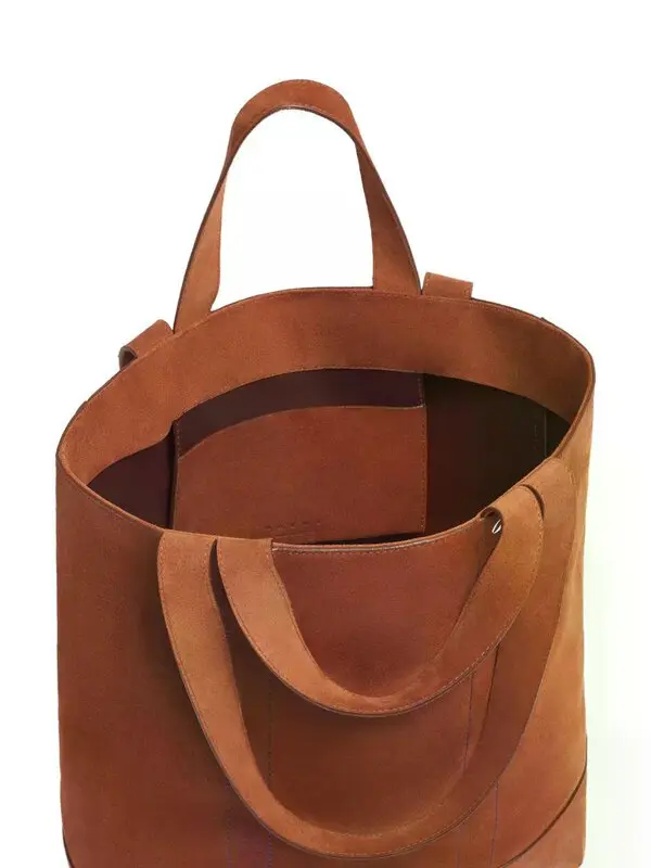 Marni Rivet-embellished Suede Tote Bag