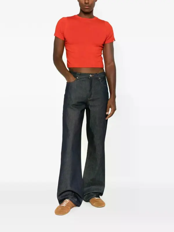 Extreme Cashmere Tina Cropped Short-sleeve T-shirt