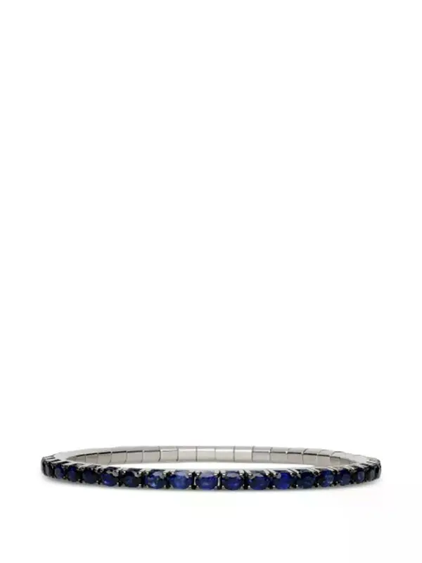 Roberto Demeglio Sapphire And Diamond Tennis Bracelet - Silver
