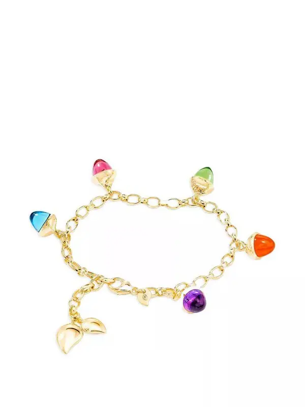 Tamara Comolli 18k Yellow Multi-stone Acorn Charm Bracelet - Gold