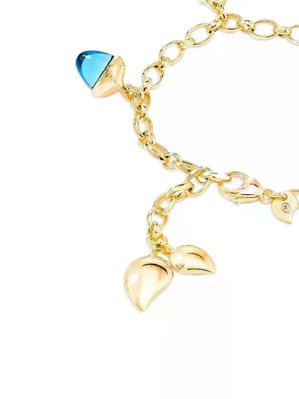 Tamara Comolli 18k Yellow Multi-stone Acorn Charm Bracelet
